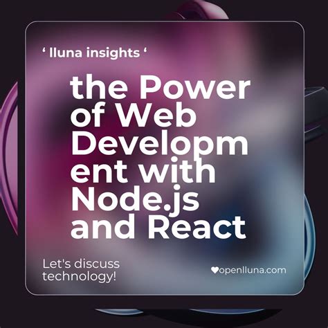 Open Lluna On Linkedin Webdevelopment Nodejs React Techtrends
