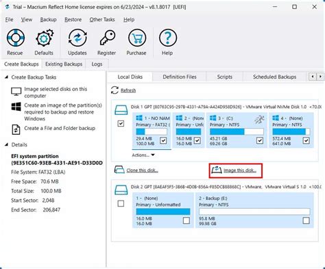 how to create and restore a windows backup image using macrium reflect