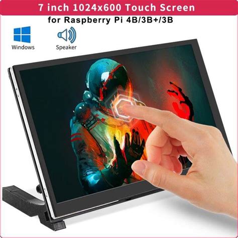 7 Inch Raspberry Pi 4 Touch Screen IPS Display Adjustable Backlight