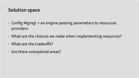implementing configuration management primitives in 2024 speaker deck