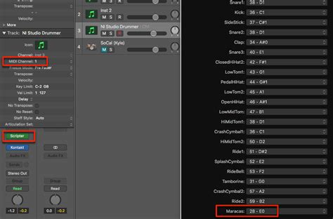 Logic Drummer Drum Maps MIDI FX Plug In Scripts Logic Pro Help