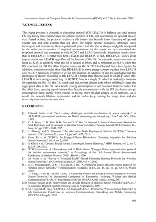 DYNAMIC RE CLUSTERING LEACH BASED DR LEACH PROTOCOL FOR WIRELESS SENSOR NETWORKS PDF