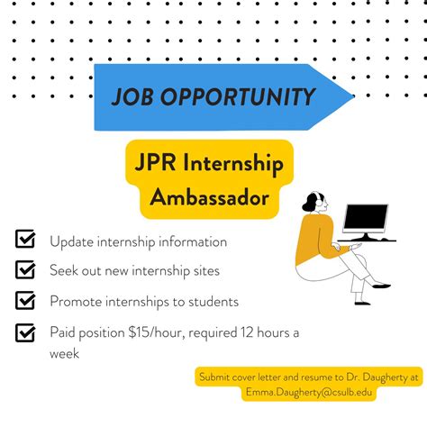 Csulb Journalism And Public Relations On Linkedin Jobopportunity Internship Ambassador