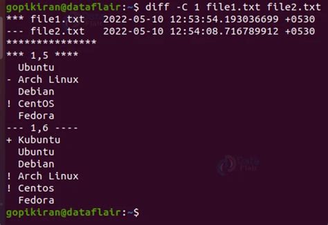 Linux Diff Command With Examples Dataflair