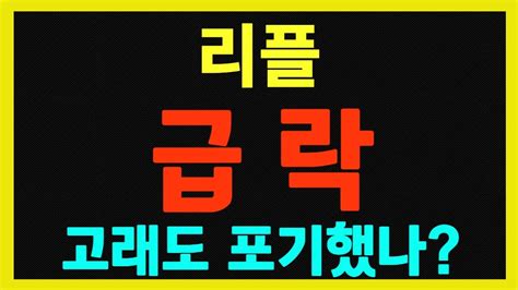 리플 일본 조지아 국립은행과 파트너쉽 맺으며 생태계는 확장돼 가는데 왜 하락 고래 포기한 것인가 Youtube