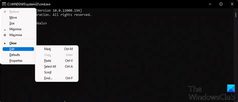 Enable Ctrlc And Ctrlv In Command Prompt In Windows 11