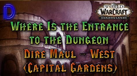 Dire Maul West Dungeon Entrance Youtube