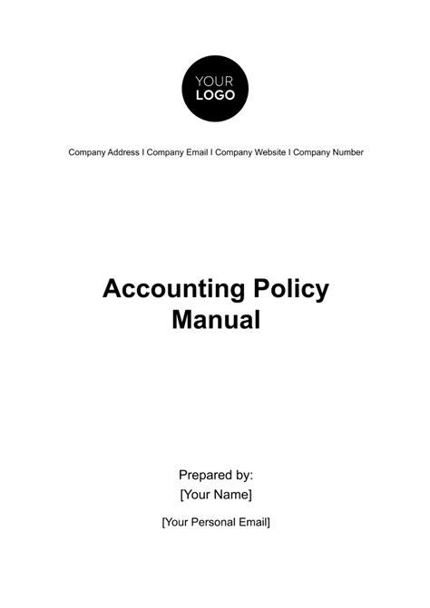Free Accounting Policies And Procedures Templates To Edit Online