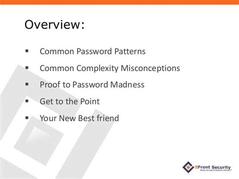 Common Password Patterns