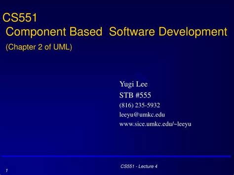 ppt cs551 component based software development chapter 2 of uml powerpoint presentation id