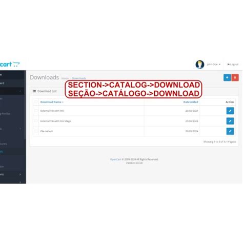 Opencart File Download External Link