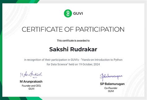 sakshi rudrakar on linkedin i have successfully completed the webinar of python for data