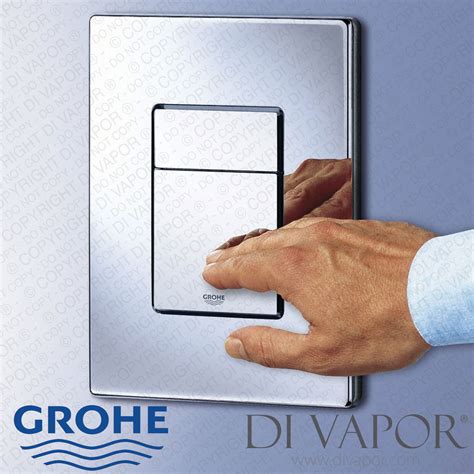 GROHE 38732000 Flush Plate - Skate Cosmopolitan Dual Flush Vertical WC ...
