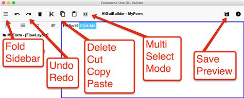 Using The New Gui Builder Codename One
