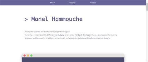 Manel Hammouche On Linkedin Portfolio Webdev Fullstackdeveloper