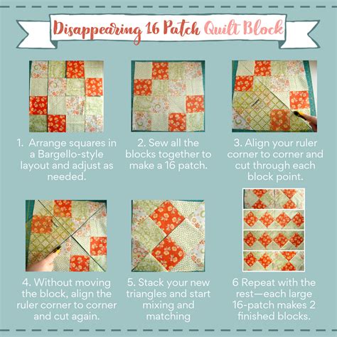 Disappearing Patch Quilt Block Tutorial Patchwork Posse