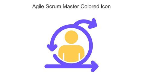 Agile Scrum Master Colored Icon In Powerpoint Pptx Png And Editable Eps Format PPT Slide