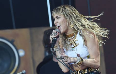 Miley Cyrus Performs On The Pyramid Glastonbury Festival 06302019