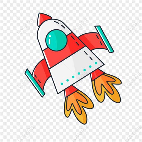 귀여운 일러스트 비행 로켓 클립 아트 불 선박 시작하다 Png 일러스트 무료 다운로드 Lovepik