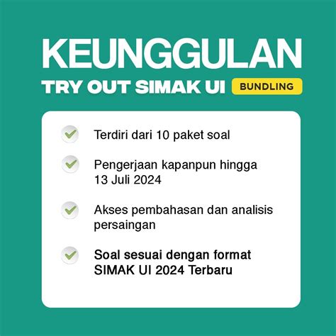 Daftar Try Out SIMAK UI Masukkampus MasukKampus Platform