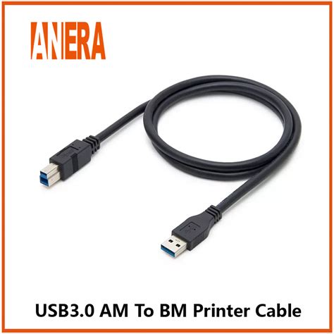 Anera High Speed 5gbps Standard Date Cable Usb3 0 Type A Male To Type B Male Printer Cable 3m
