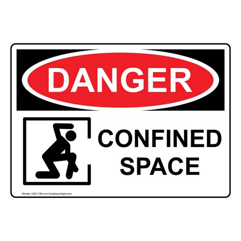 Danger Sign Confined Space Sign Osha