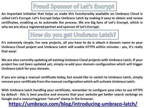 introducing umbraco latch ppt download