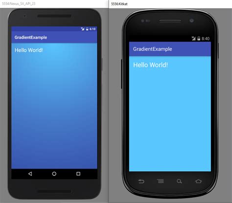 Layout How To Apply Gradient For Below Kitkat Devices In Android Stack Overflow