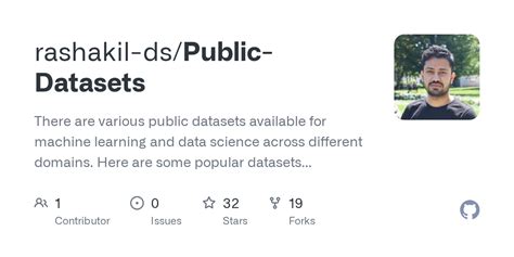 Github Rashakil Dspublic Datasets There Are Various Public Datasets Available For Machine