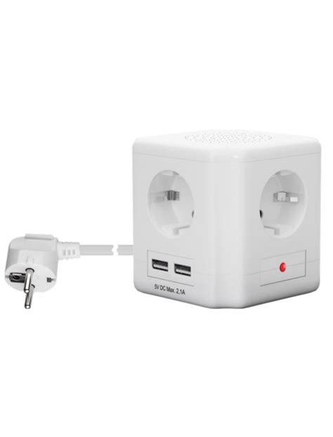 MULTIPLE CUBE SOCKET WITH USB PORTS