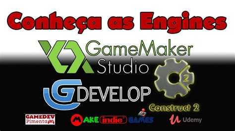 Conheça as Engines GDevelop Game Maker Studio e Construct 2 YouTube