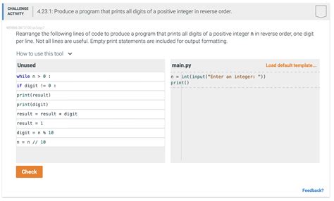 Solved Challenge Activity 4231 Produce A Program That