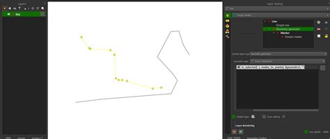 Symbology Inspect Nodes On Line In Qgis Geographic Information Systems Stack Exchange