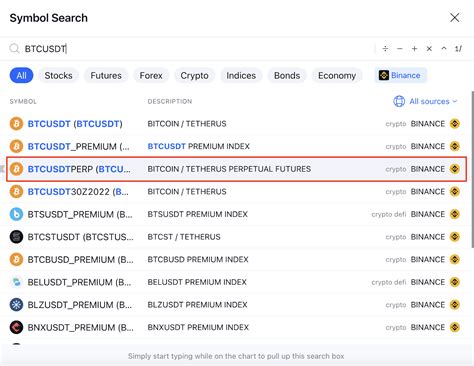 如何使用 TradingView 界面在币安合约上交易加密货币 币安