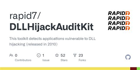 GitHub Rapid DLLHijackAuditKit This Toolkit Detects Applications Vulnerable To DLL Hijacking