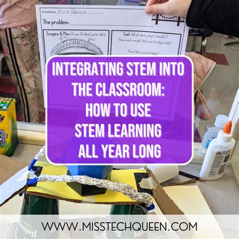 Integrating Stem Into The Classroom How To Use Stem Learning All Year Long Miss Tech Queen