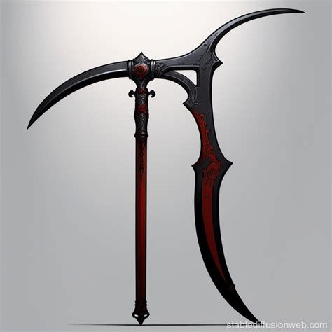 Concept Art Of A Scythe With A Modern Academia Aesthetic The Weapon