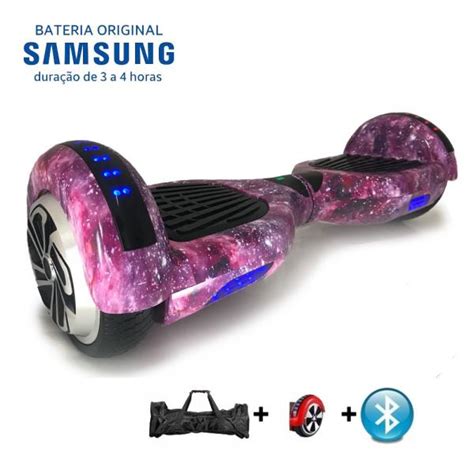 🏷️【tudo Sobre】→ Hoverboard 65 Purple Space Bluetooth Led Lateral E Frontal Bateria Samsung