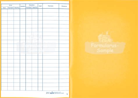 Compass Observation Book Amnautical