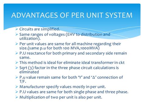 Electrical And Electronics Study Portal All About Per Unit System