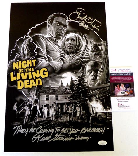 Judith Odea And Russ Streiner Signed 12x18 Night Of The Living Dead Photo Jsa Coa Ebay