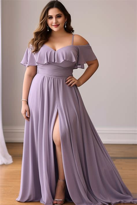 Plus Size Purple Dresses Flycurvy