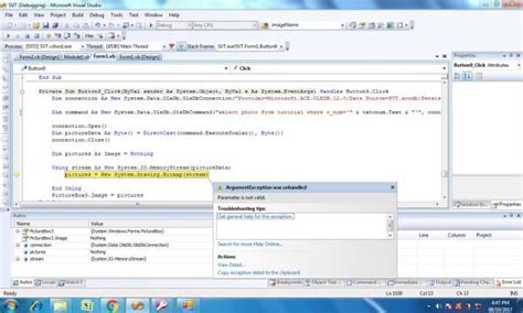 Parameter Is Not Valid Vbforums
