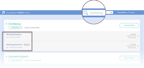 Finding The Desired Project File ConceptDraw HelpDesk