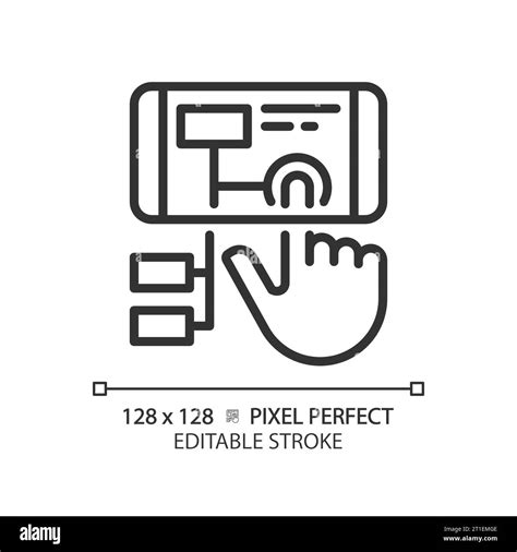 2d Thin Linear Black Augmented Reality Icon Stock Vector Image And Art Alamy