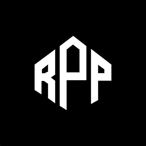 Rpp Letter Logo Design With Polygon Shape Rpp Polygon And Cube Shape