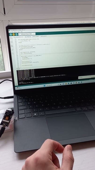 📷 esp32 eye cam video streaming webserver arduino ide in 4s 🔥 shorts
