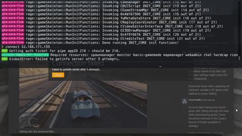 Connection Failed Getinfo Error Fivem Client Support Cfxre Community