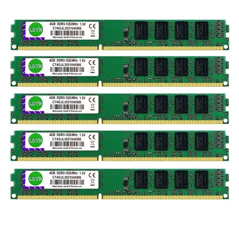 50 Pieces Kit 4gb 8gb Ddr3 Ram 1333mhz Pc3 10600 Dimm Desktop 240 Pins 1 5v 