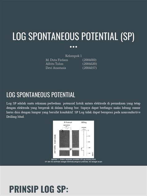 Log Spontaneous Potential Sp Kel 1 Pdf